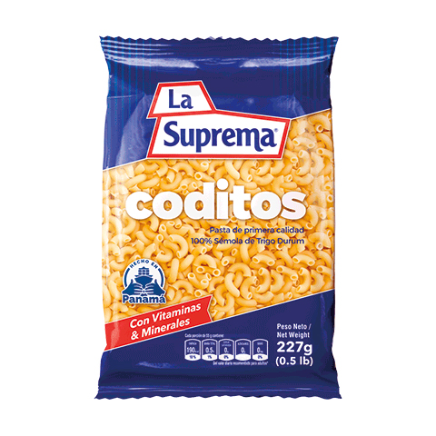Coditos con salsa cremosa de pollo y brócoli